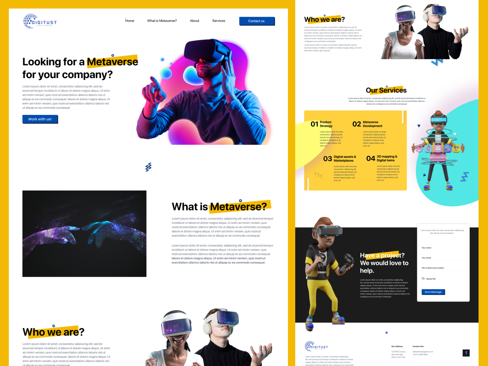 Metaverse Landing Page UI Design (Web3 Style) by Usman⚡️ on Dribbble