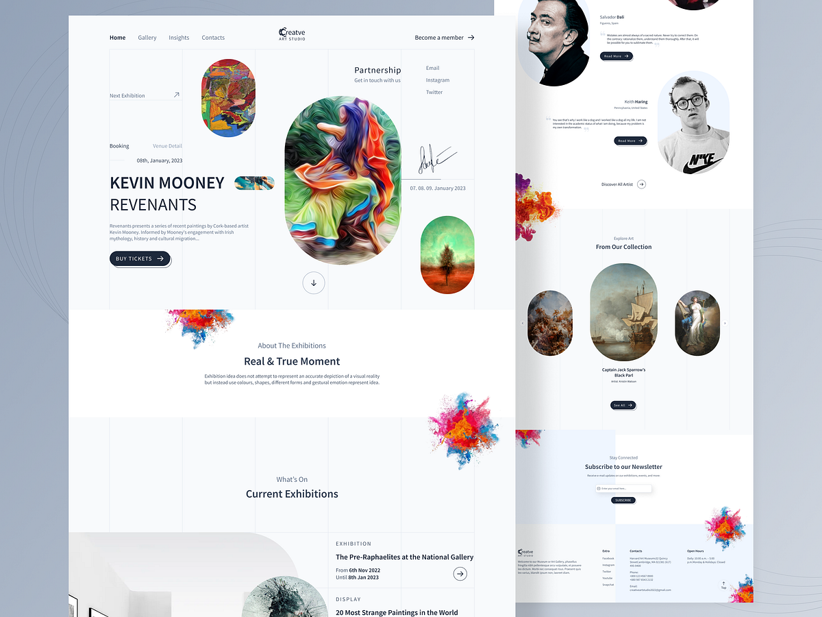 Art Studio Website designs, themes, templates and downloadable graphic ...