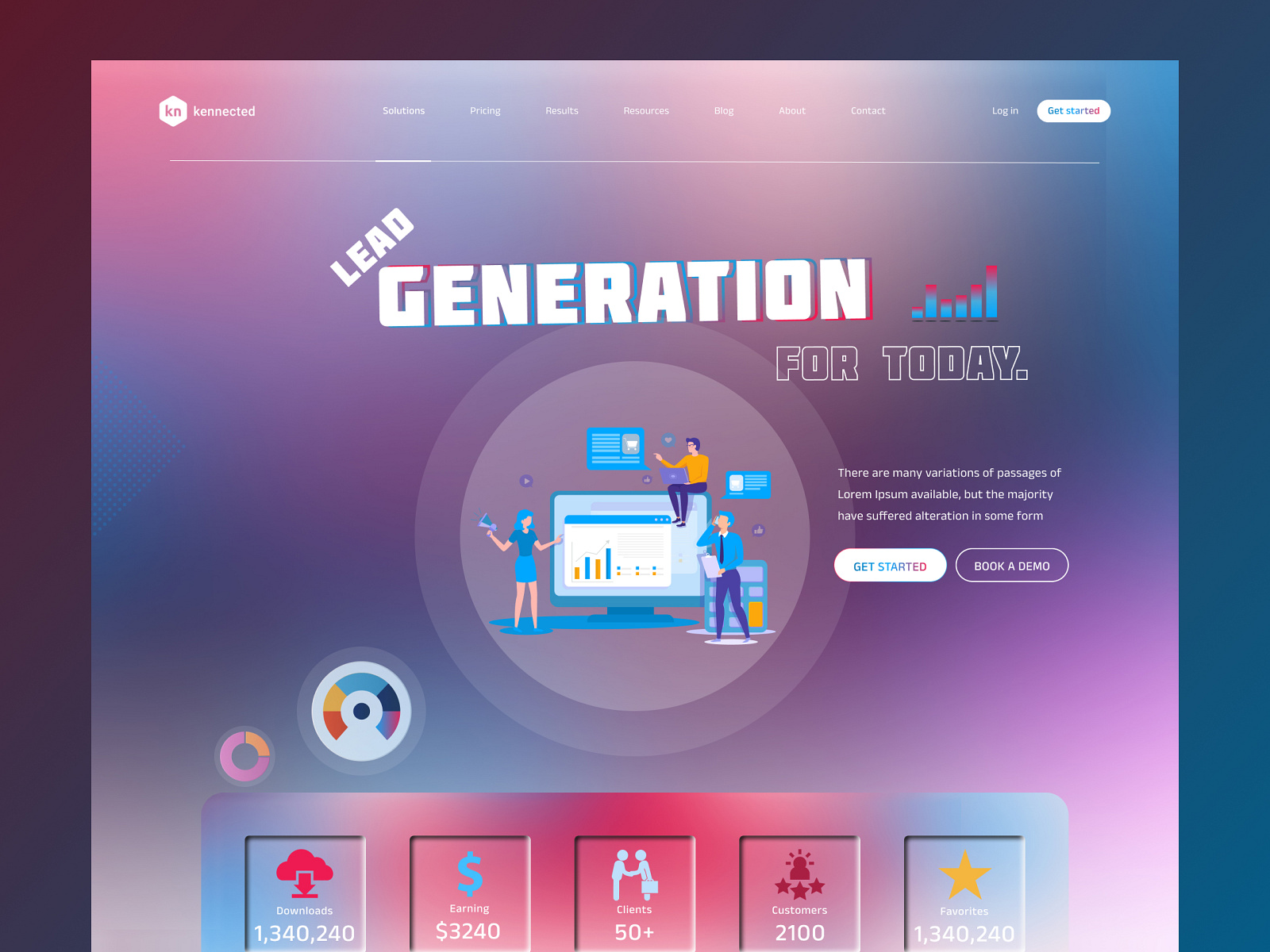 Kennected Lead Generation Website Design by M Sohel on Dribbble