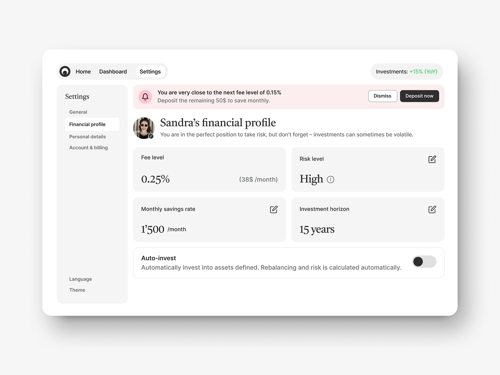 Daily UI #7 - Settings by Stenly Poks on Dribbble
