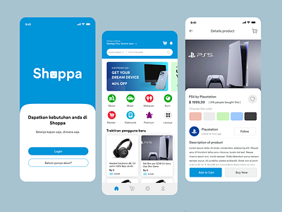 Shoppa UI Application by GathanNaufarrel on Dribbble