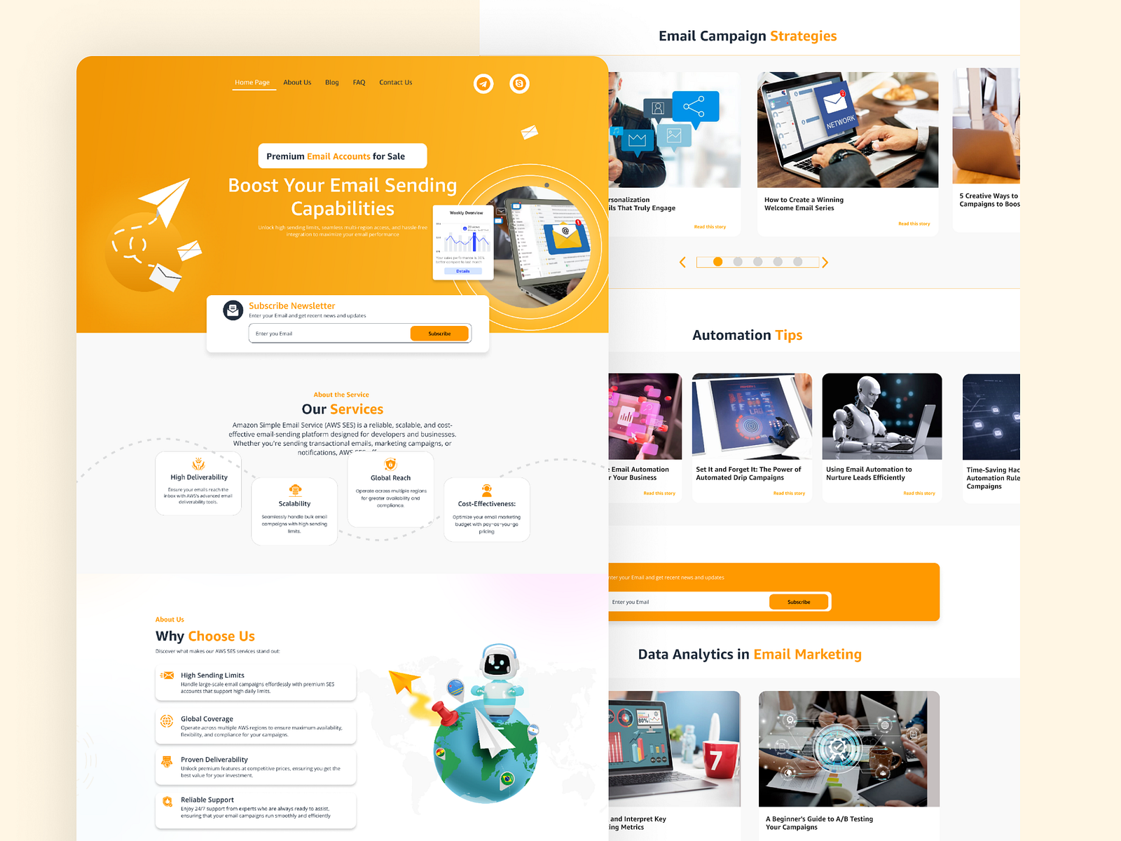 AWS Landing Page Redesign by Muhammad Ali on Dribbble