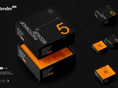 Craft Box Mockup designs, themes, templates and downloadable graphic ...