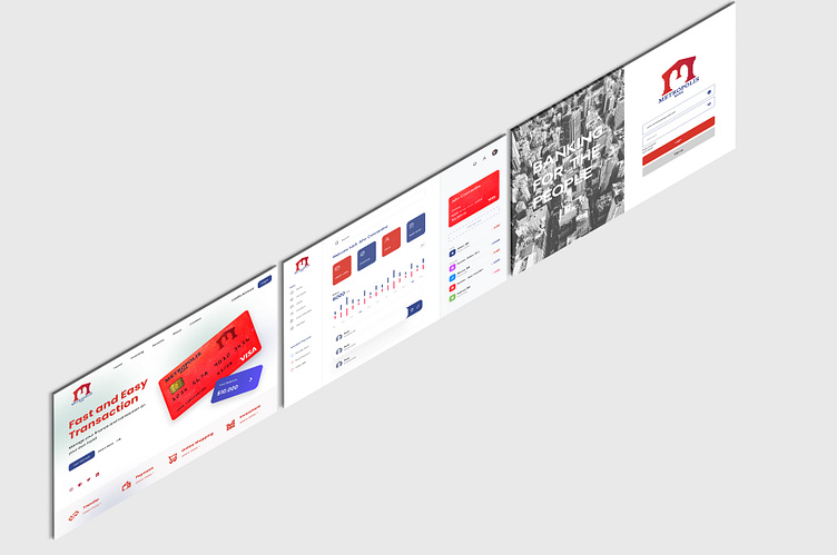 Bank website Mockup by Santi Lop on Dribbble