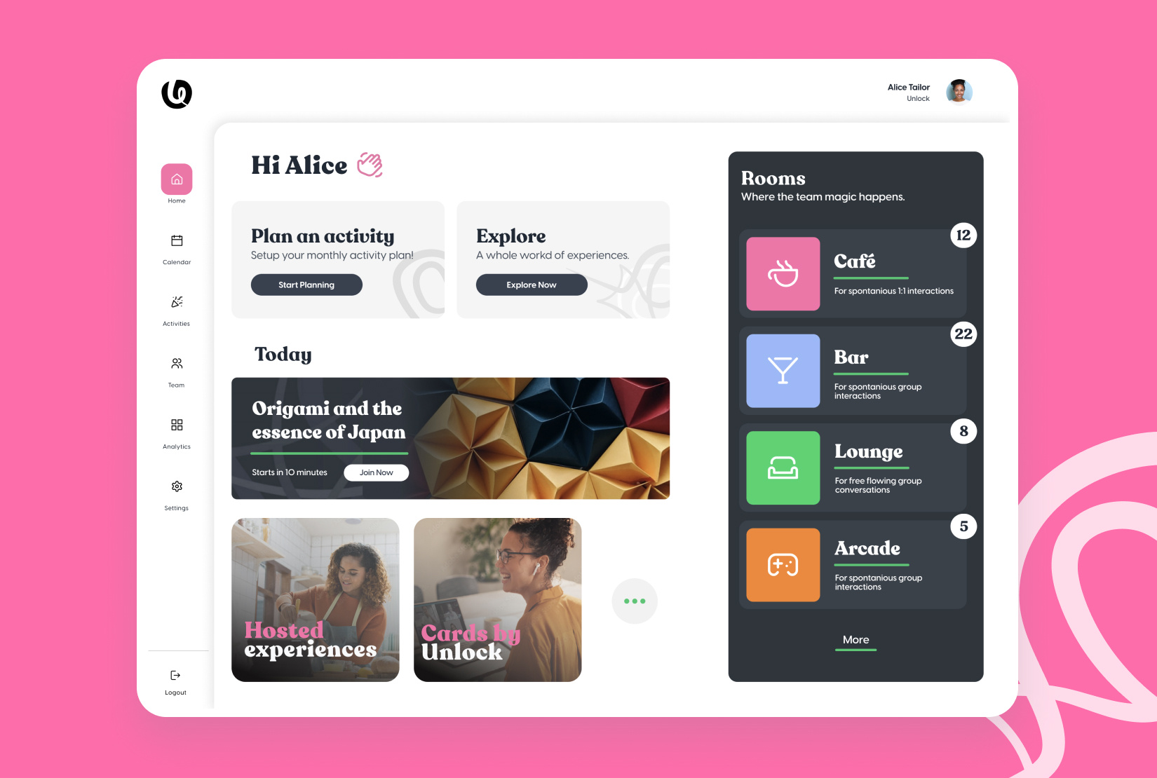 Unlock - Dashboard Design by Stella Xuyang Liu on Dribbble