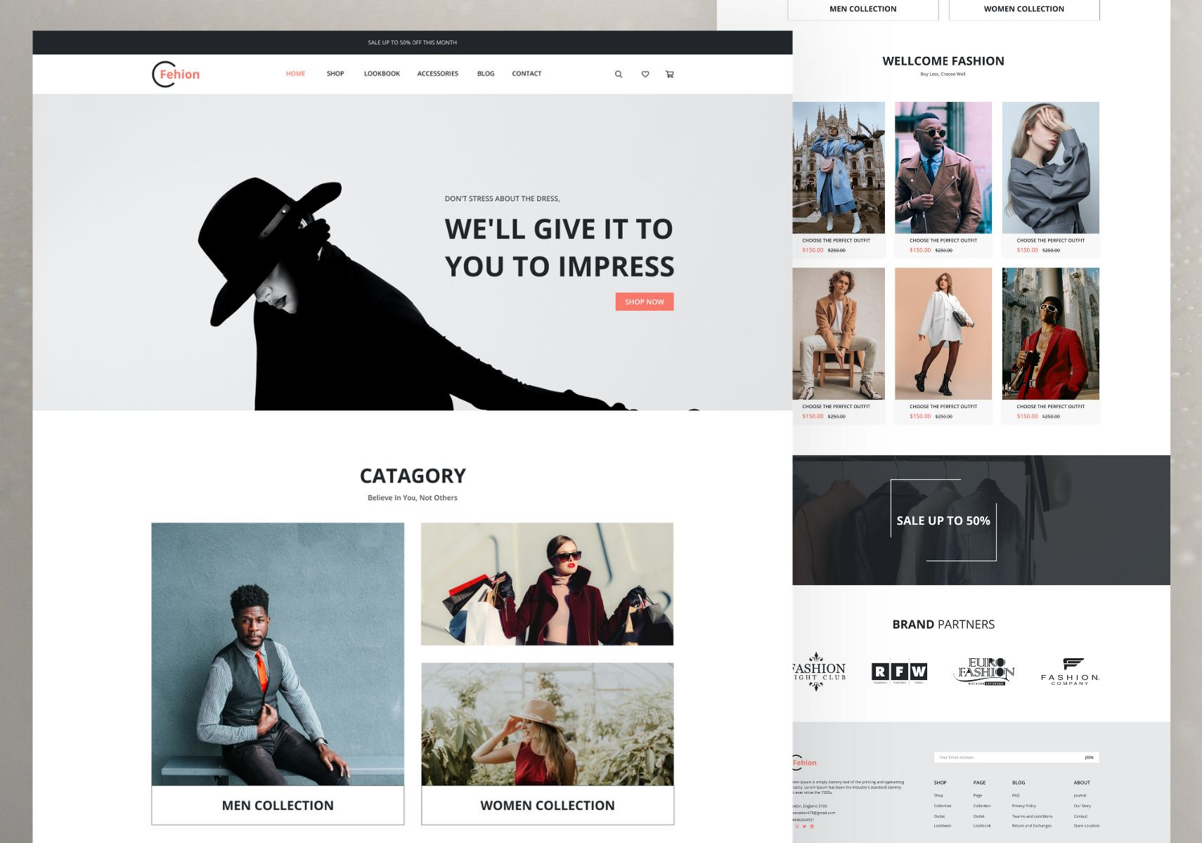 Fashion Landing Page UI Design by MD.Mehedi Hasan on Dribbble