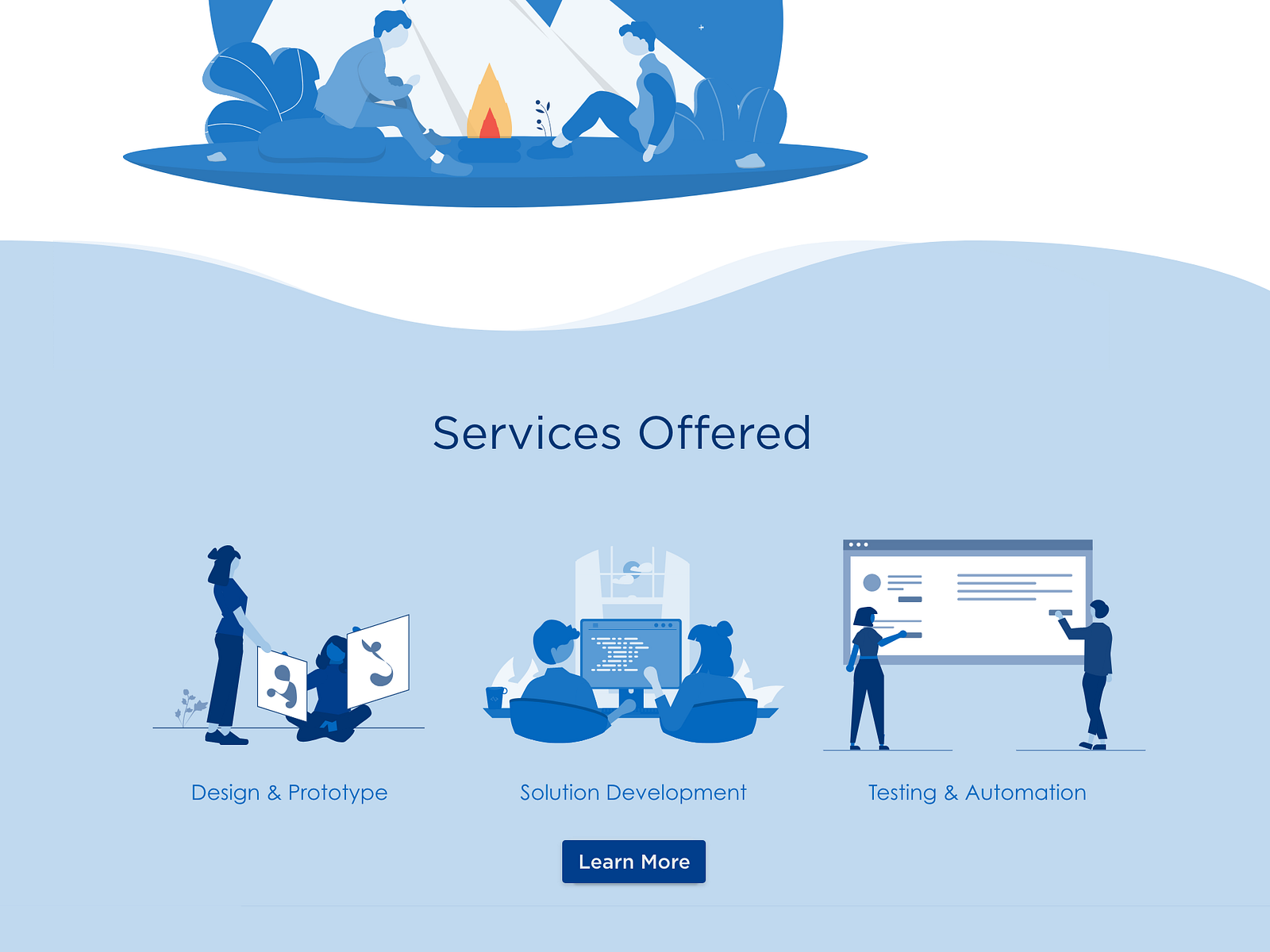 Fictional Tech Company UI Design by Manish Shrestha on Dribbble