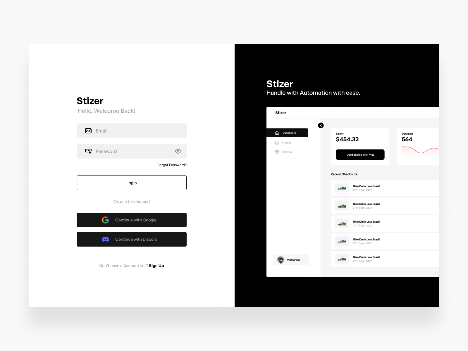 Stizer - Onboarding Product design by Vishwas Patel for UpAbove on Dribbble