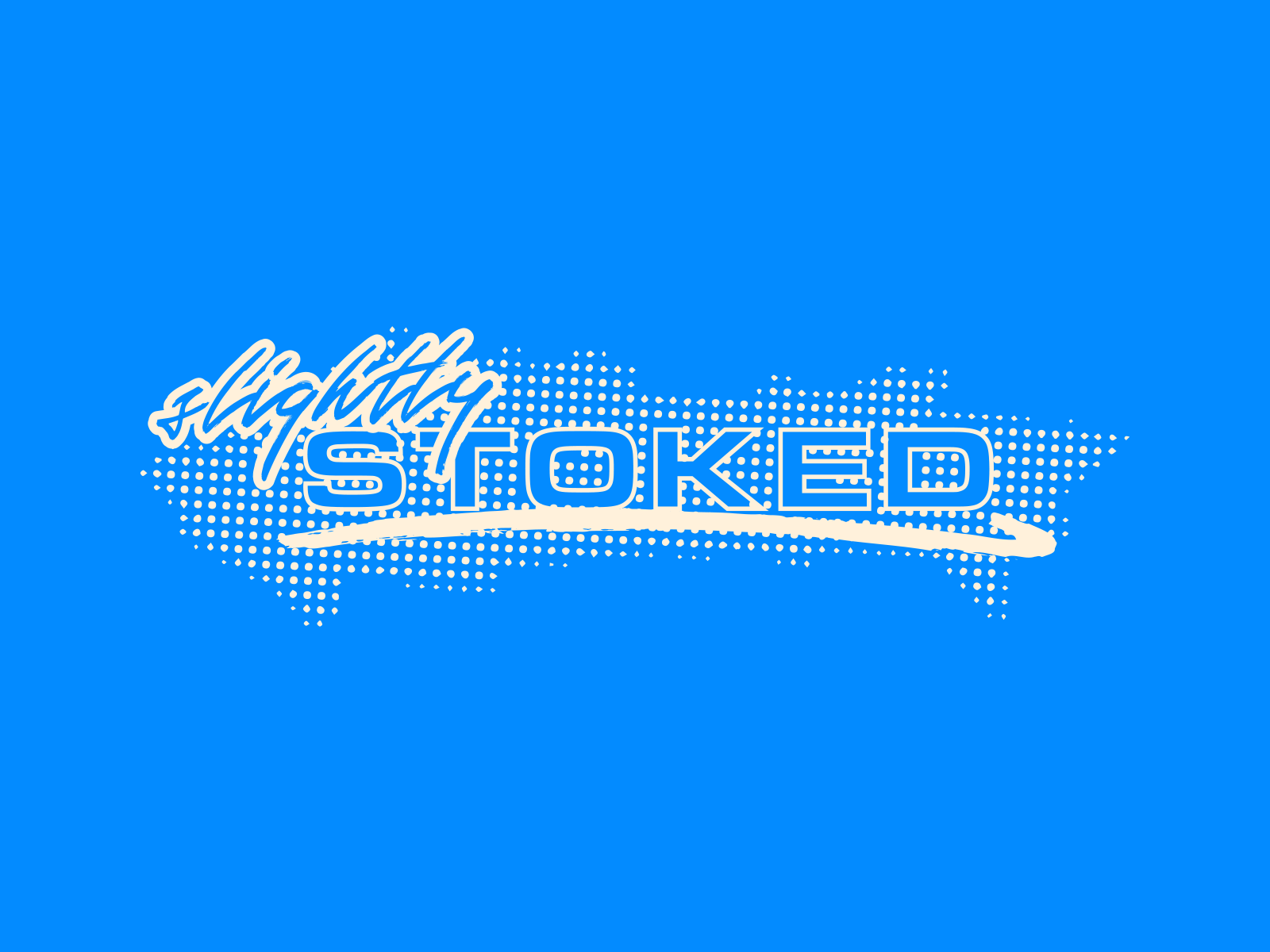 Slightly Stoked // Design 3 by jurk.io on Dribbble