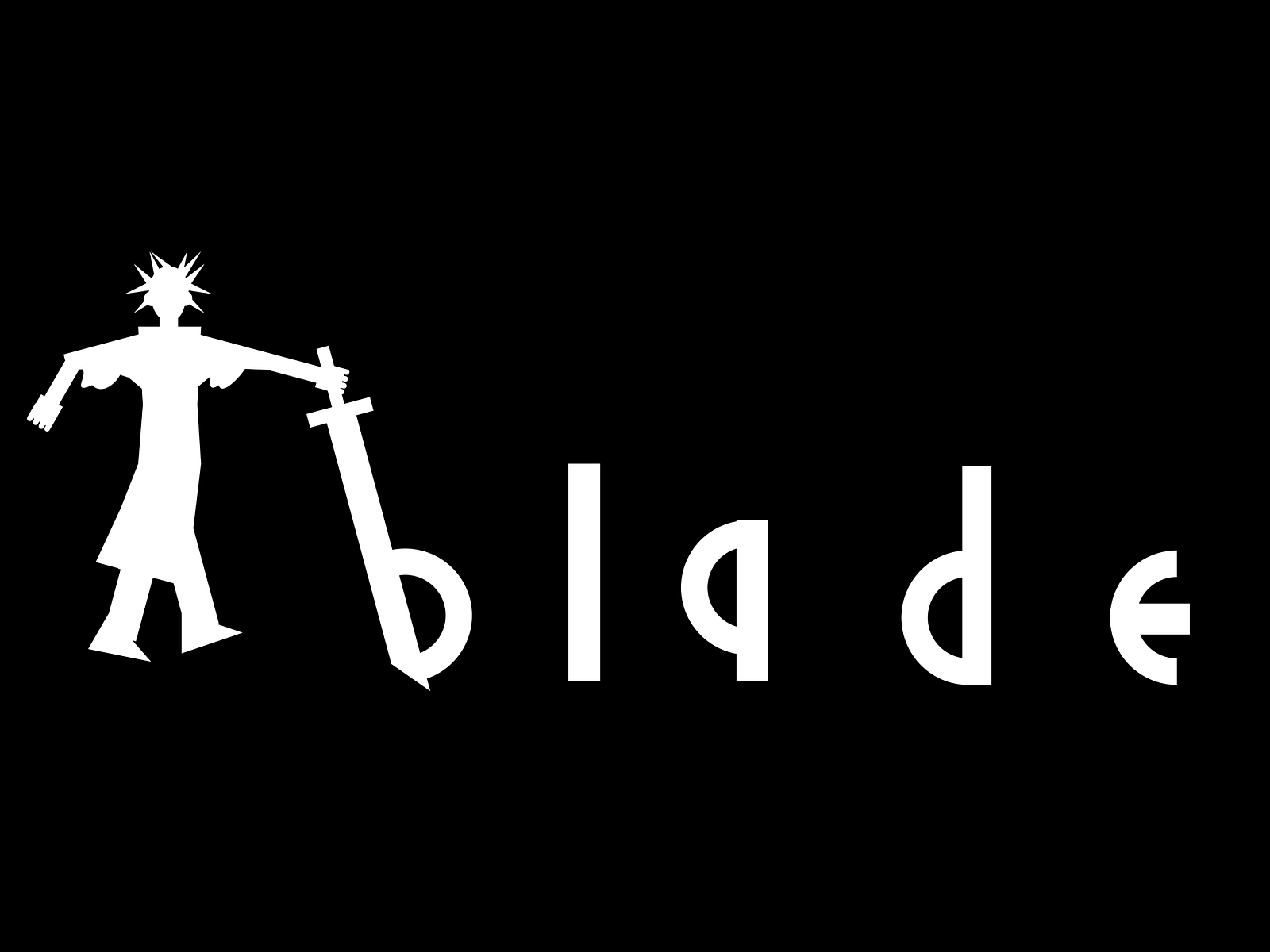 Blade Logo (White Version) by Jawad Ahmed on Dribbble