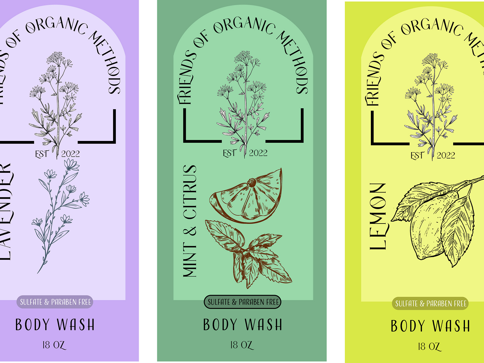Body Wash Label Design by Kaltrin Hasa on Dribbble