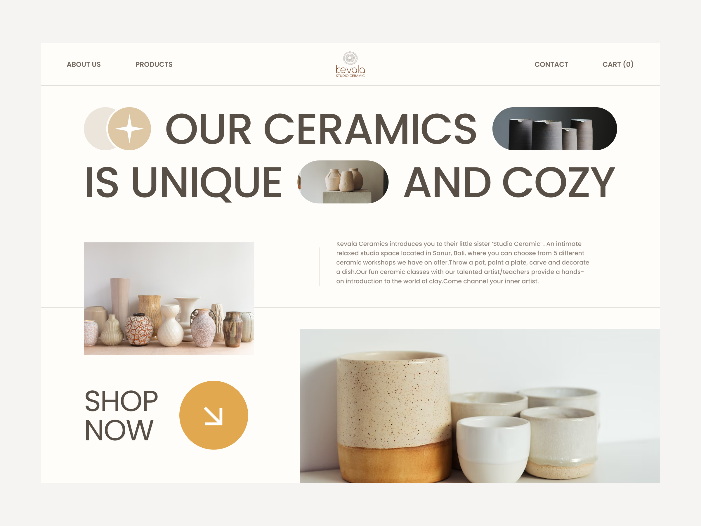 Ceramic Handmade Landing Page by Muhammad Ilham Julianto for MAGIKA on ...