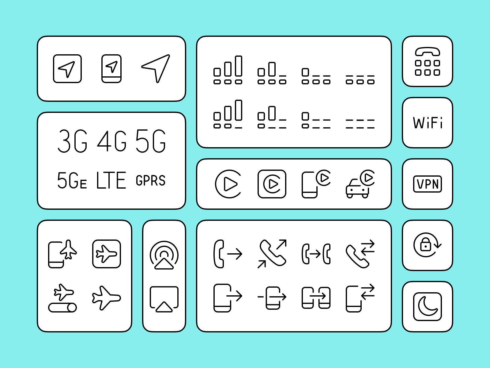 Phone & Mobile Devices Icons Set by Streamlinehq on Dribbble