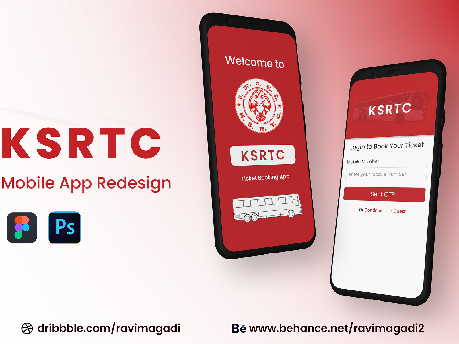 KSRTC App -Redesign by Ravi Magadi on Dribbble