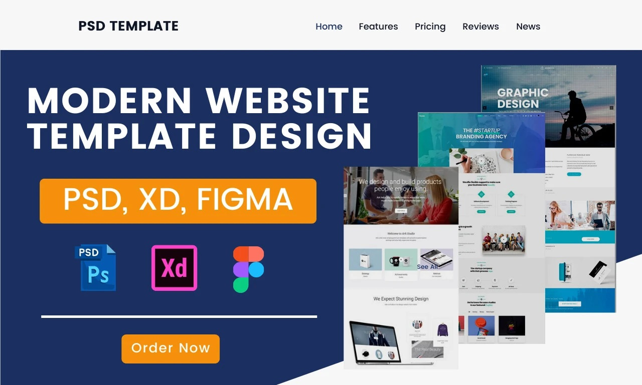 PSD TEMPLATE / WEBSITE TEMPLATE by Spark Solutionz on Dribbble