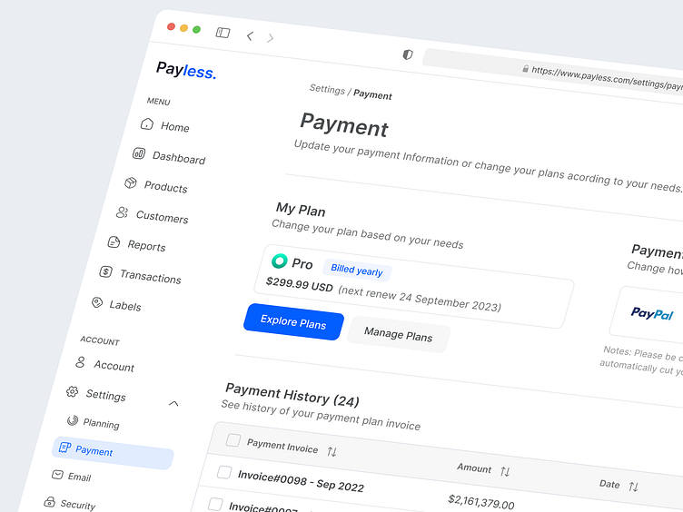 Payless - Payment Page by Mohammad Wildan for Nija Works on Dribbble