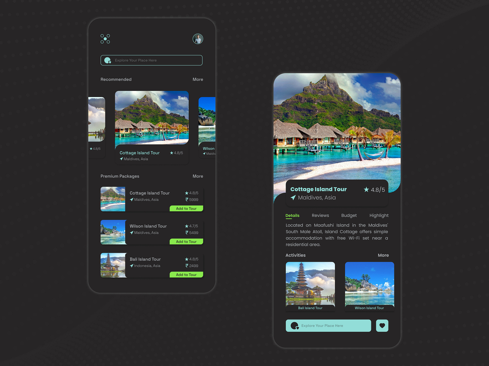 Tour Mobile App Design by Patel Ruchik on Dribbble