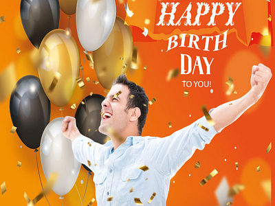Birth day poster by MD AZAHAR ALI on Dribbble