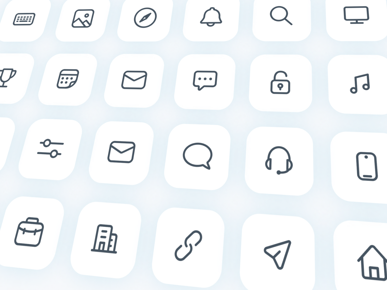 Icon set for SLIDO by Maros Holly on Dribbble