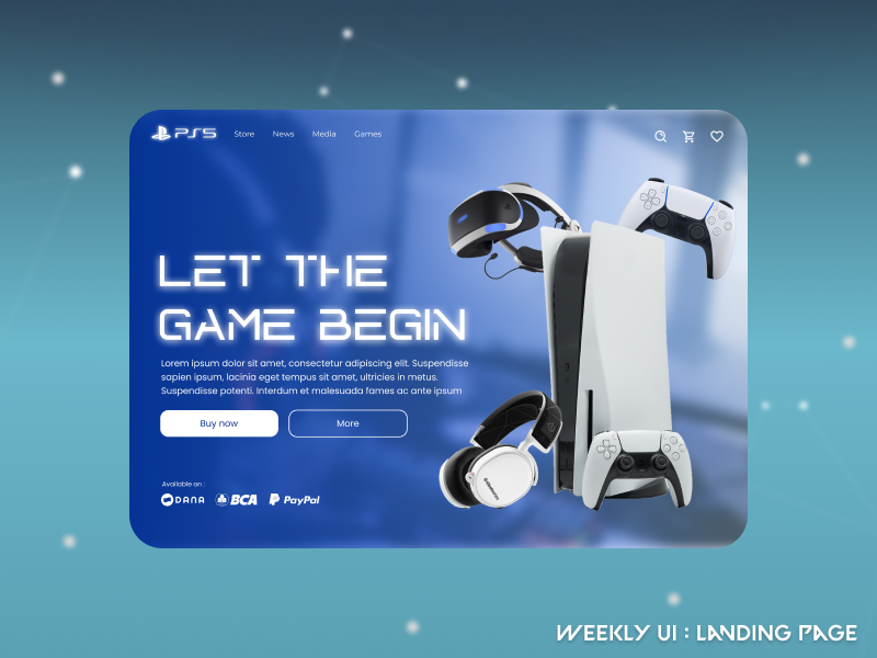 Weekly UI Project : Landing Page by Habbazettt on Dribbble