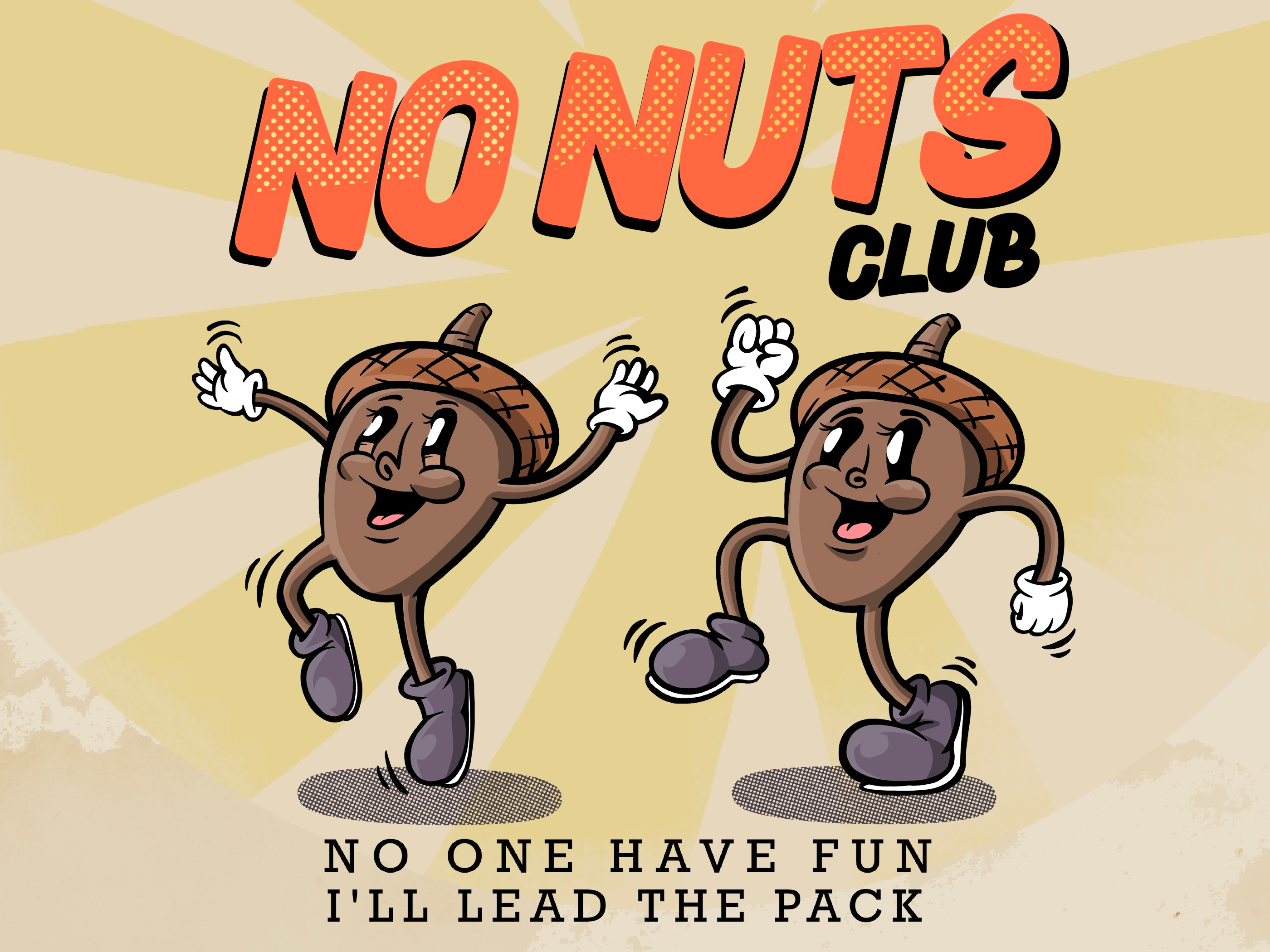 No Nuts Club by Paulmckaryo on Dribbble