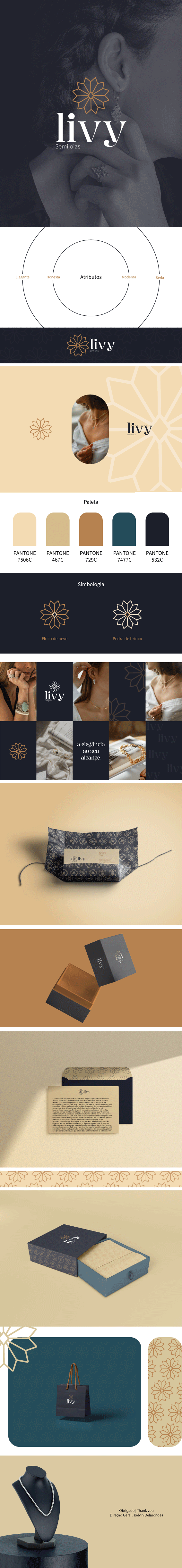Branding - Livy Semi Joias (Identidade visual) by DELMONDES DESIGN on ...