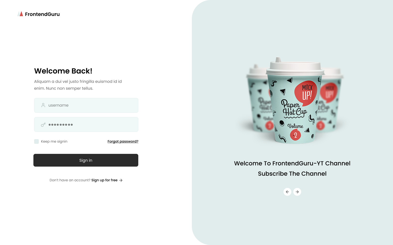 Simple & Clean Login Screen Design by Frontend Guru on Dribbble
