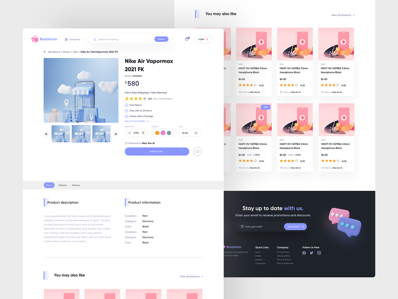 Store Product Page | Ui Design by Safdar Mohammed on Dribbble