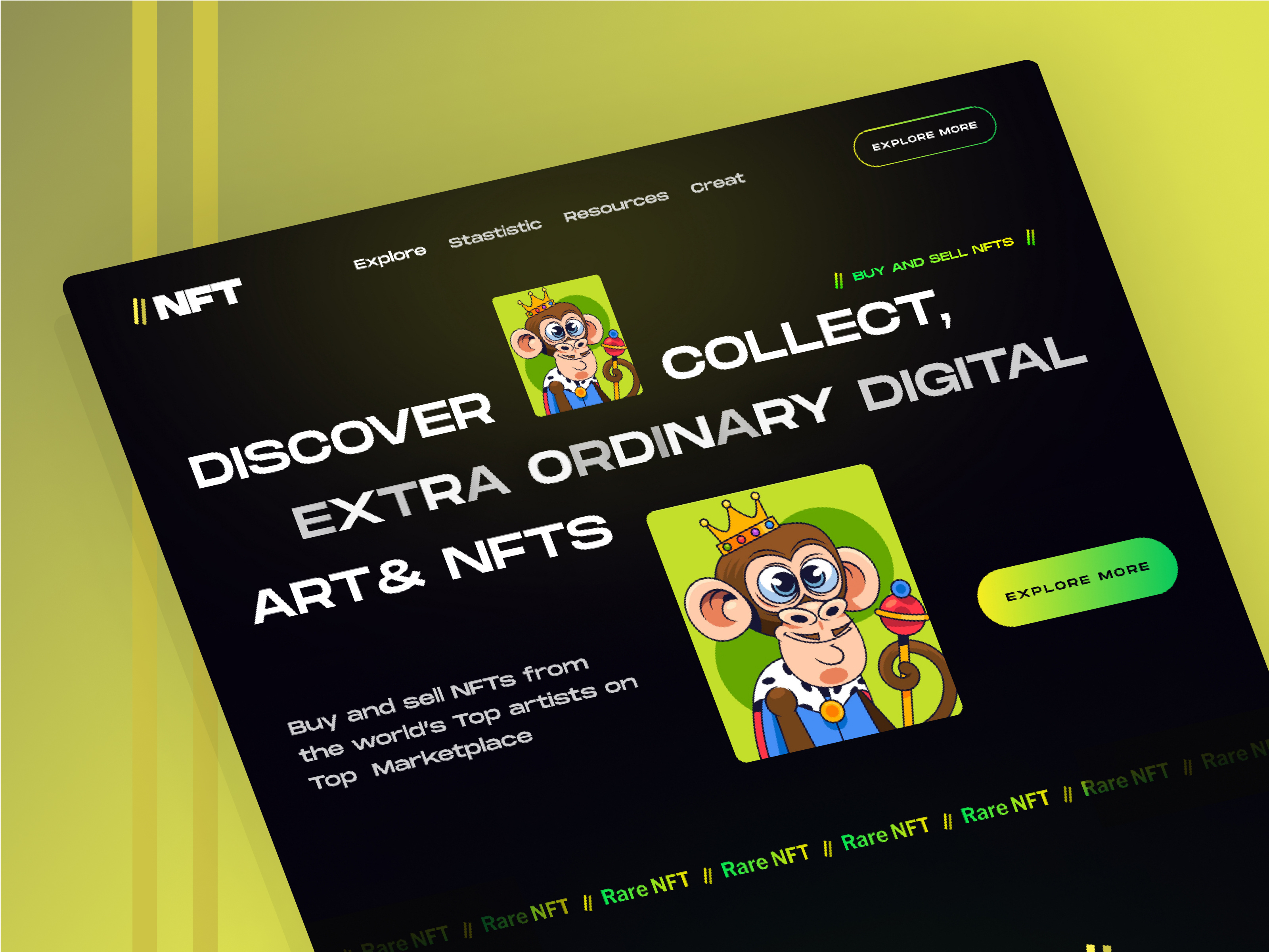 NFT Landing Page by RahMan on Dribbble