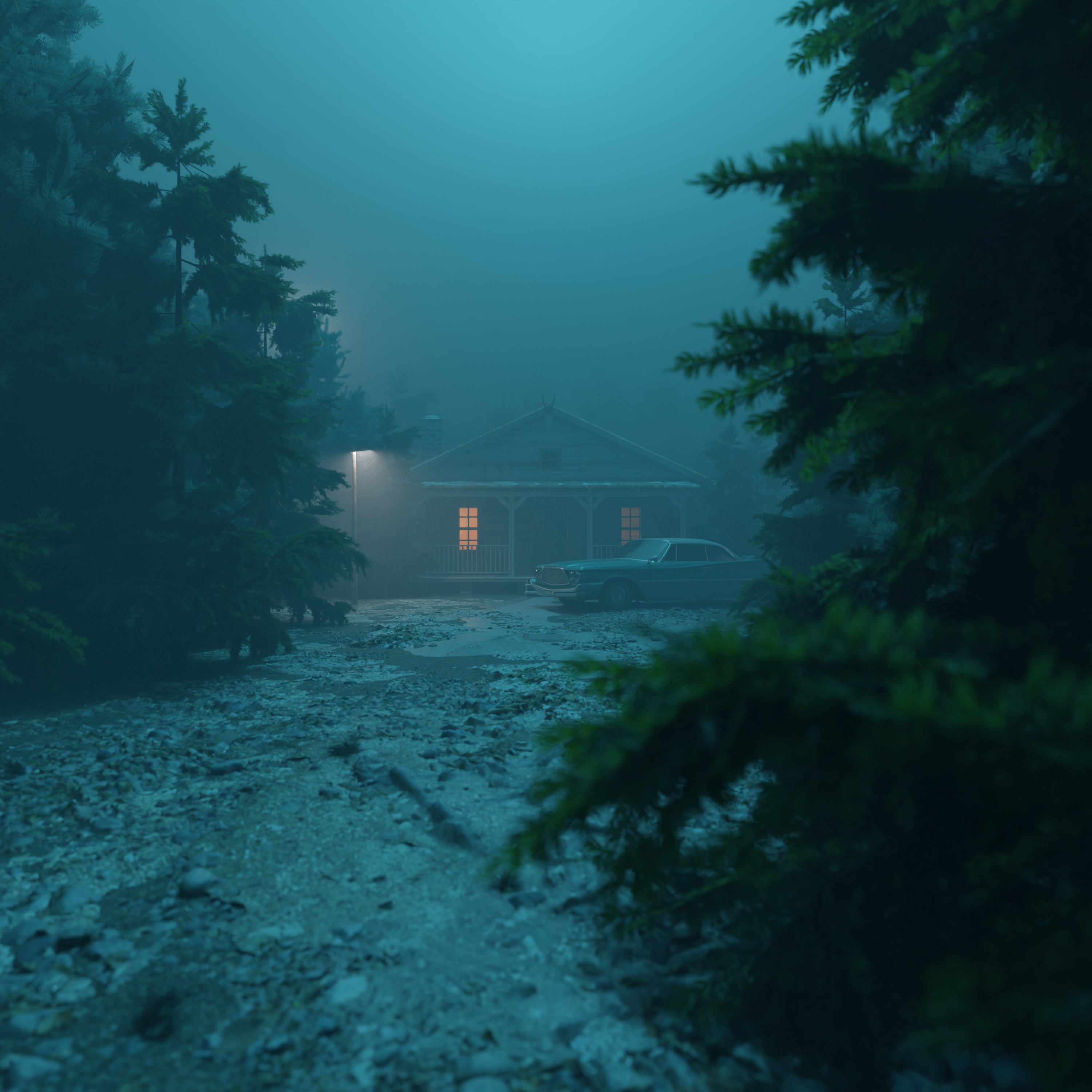 house at the outskirts by Nikita Abramov on Dribbble