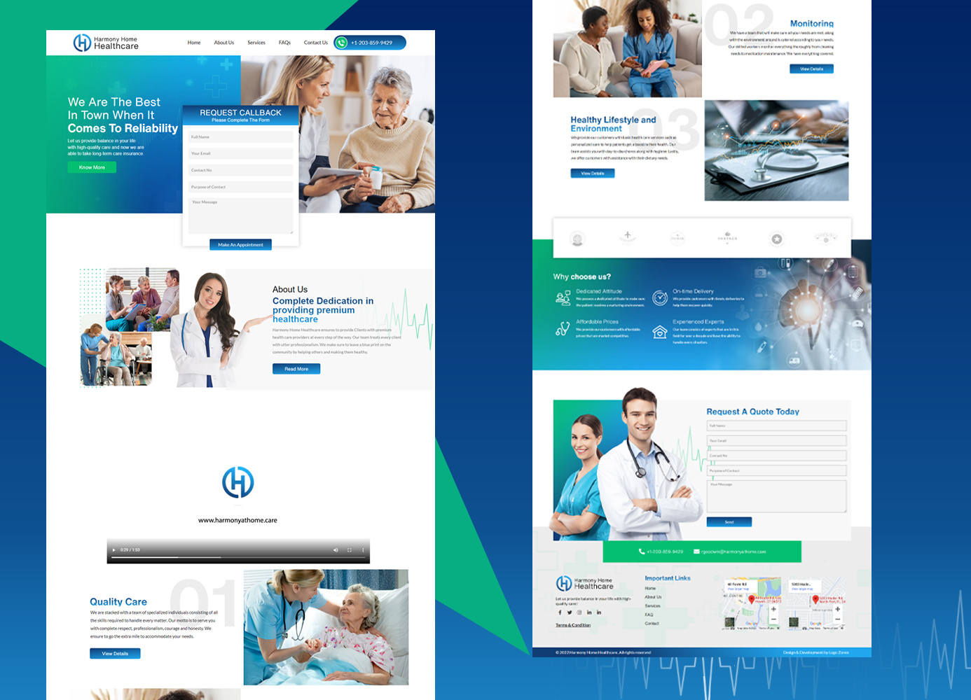 Medical treatment health care Website design by Fahad Rahman on Dribbble