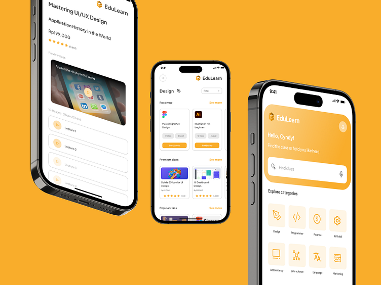 EduLearn Mockup Overview by Akbar Hafsyah on Dribbble