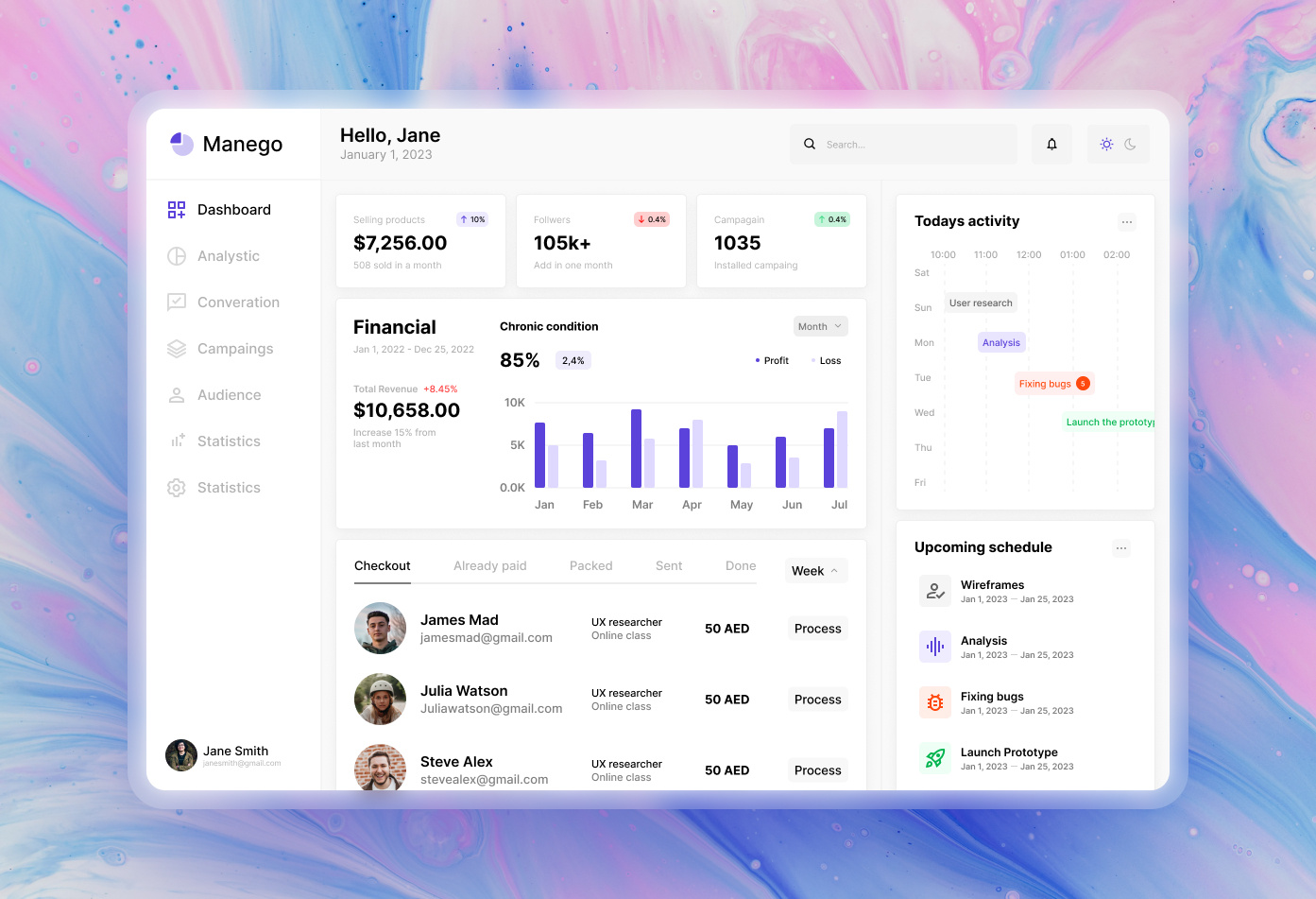 Manego UI Design by Bilal Anwar on Dribbble