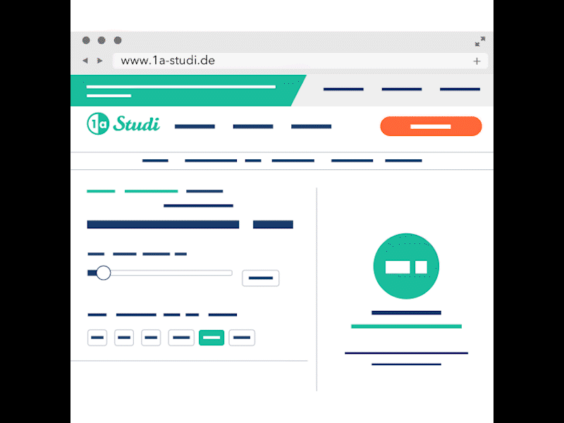 Lottie SVG animation icon (WEB element) FAQ instruction sample by ...