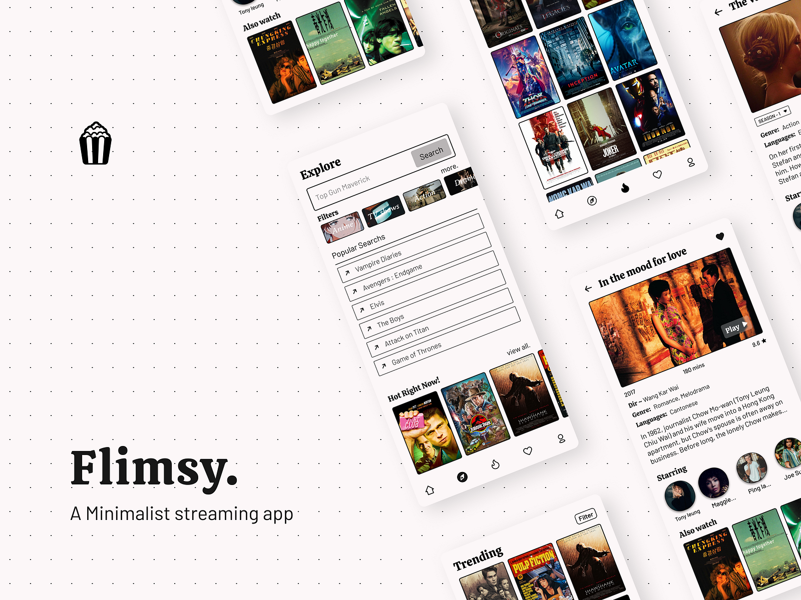 Flimsy - for the cinephile in you 📽️ by Adith Narein on Dribbble