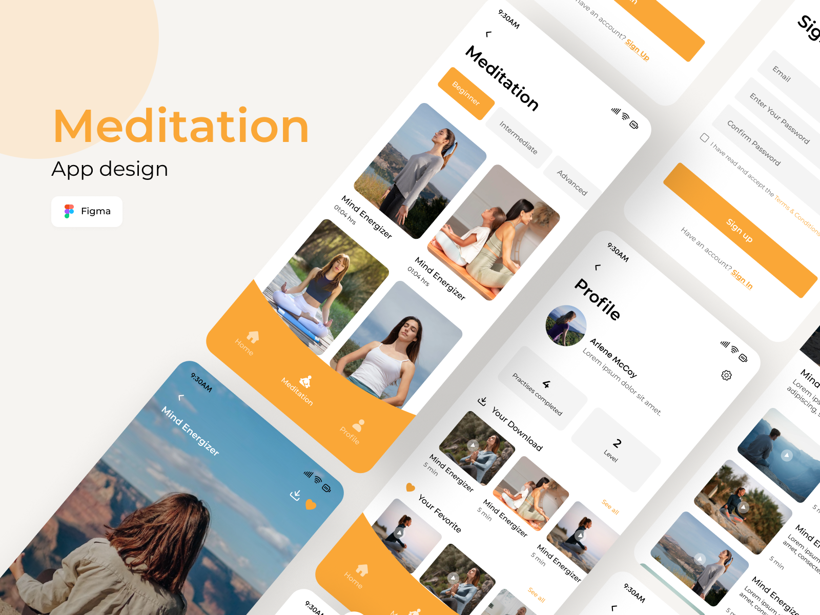 Meditation App design by Ignatiuslab Private Limited on Dribbble