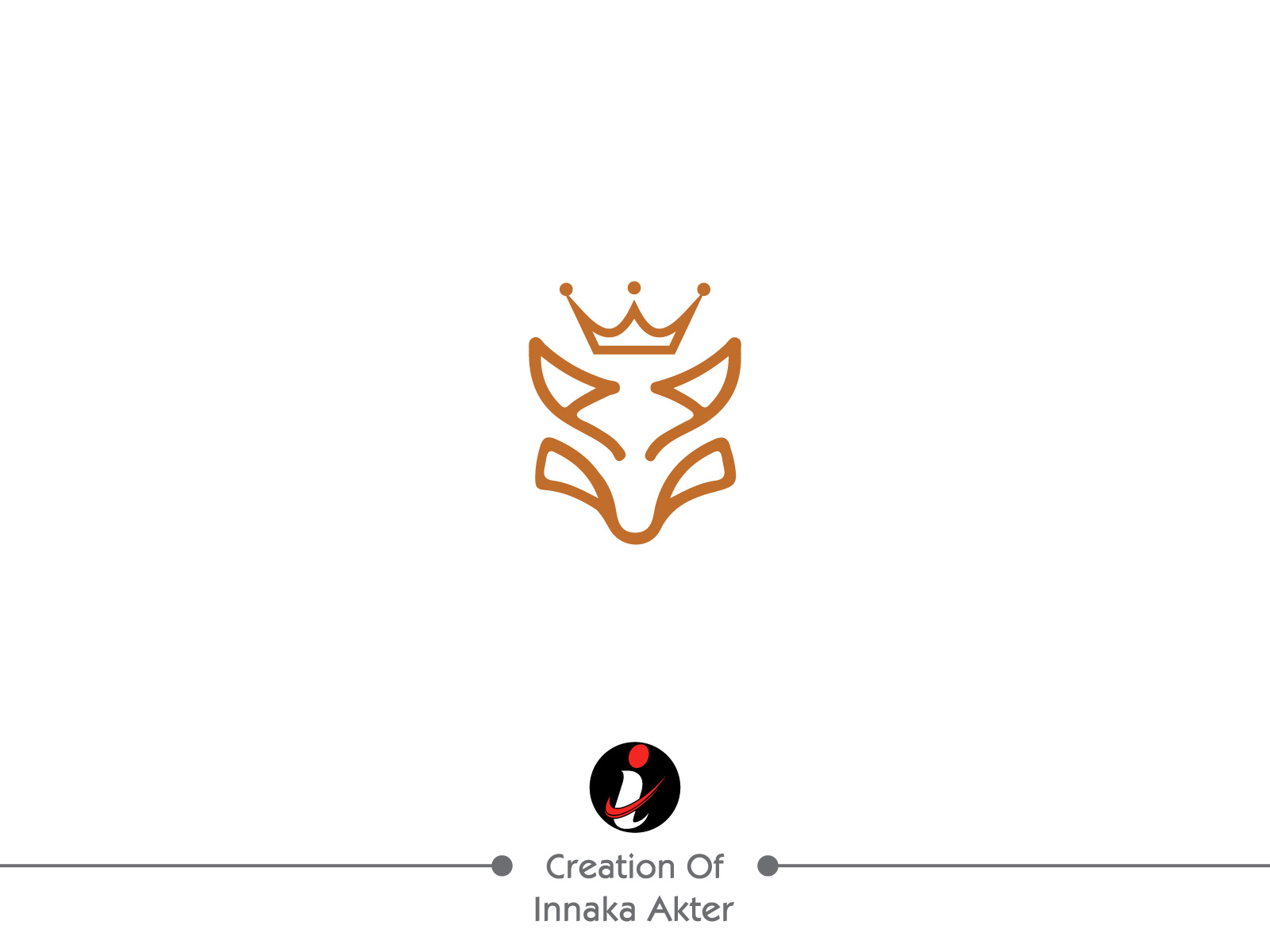 Crown Fox logo by Innaka Akter on Dribbble
