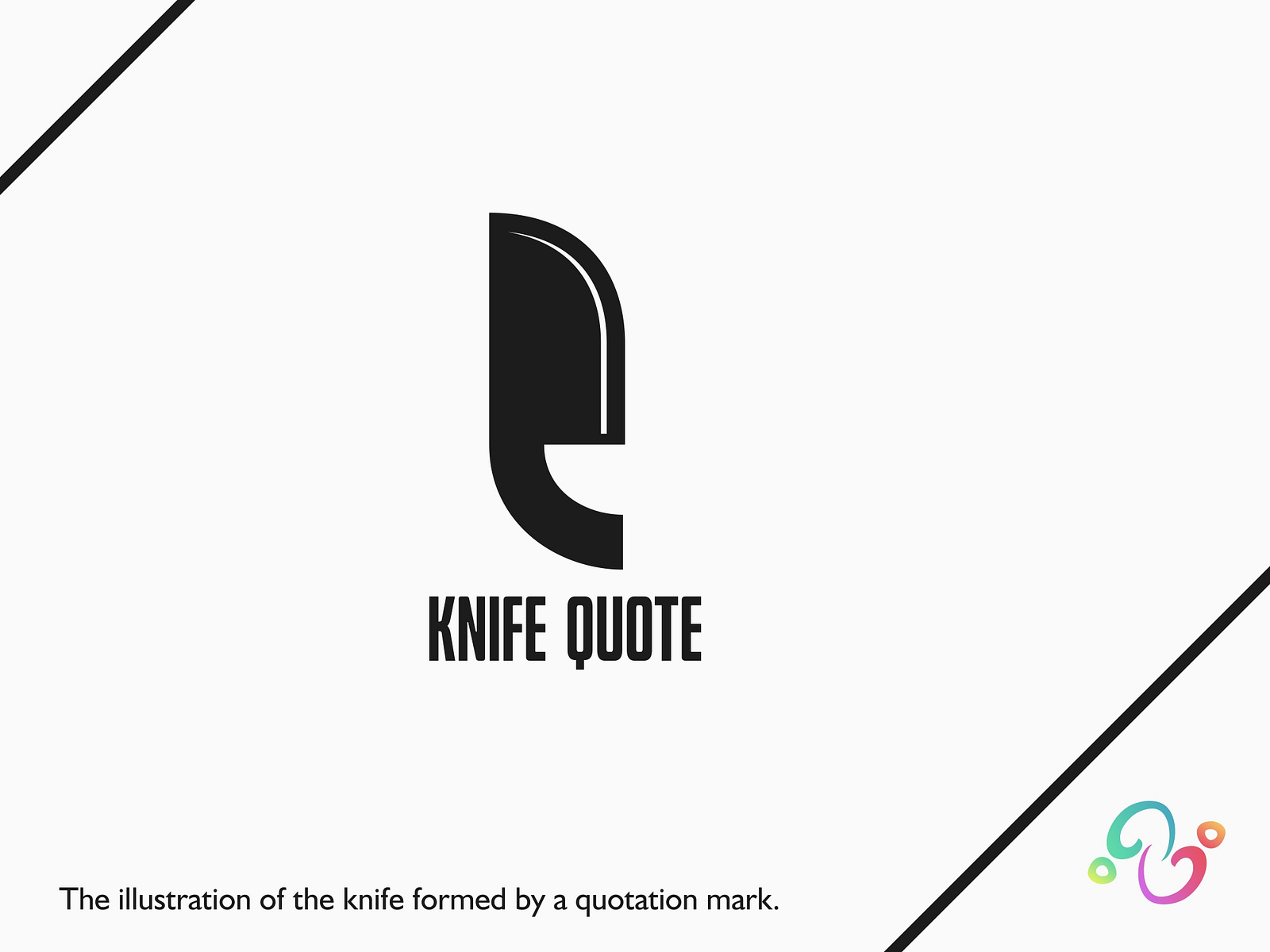 Knife Quote Logo by Zzoe Iggi on Dribbble