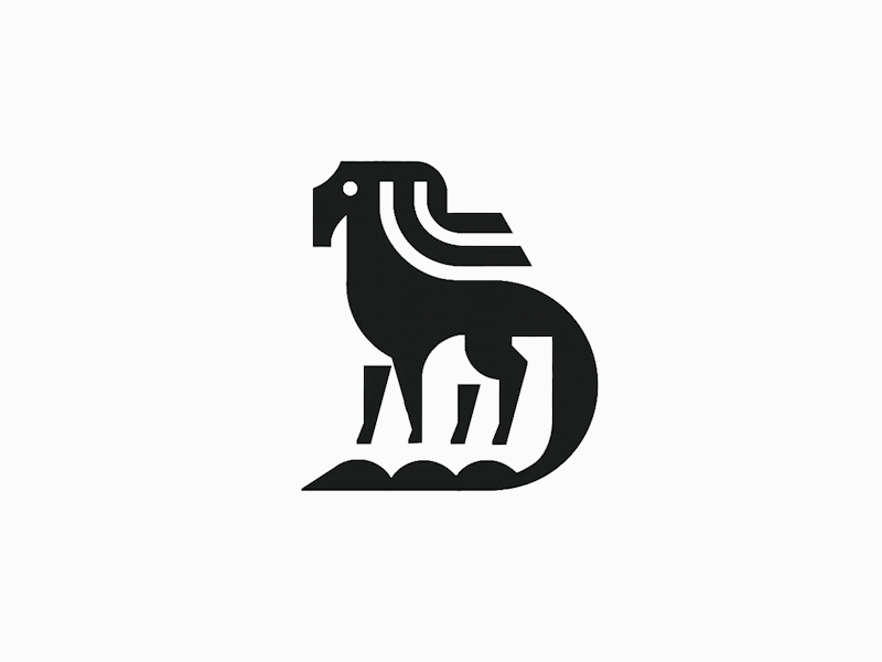 Forest Demigod Deer logo - credit: by Anh Do - Logo Designer on Dribbble