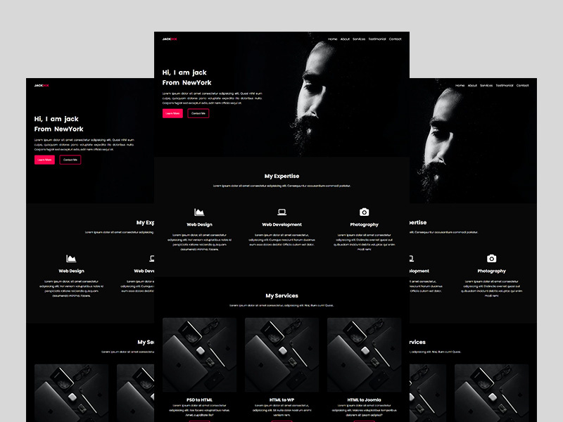 Personal Portfolio Website Design by codingflicks on Dribbble