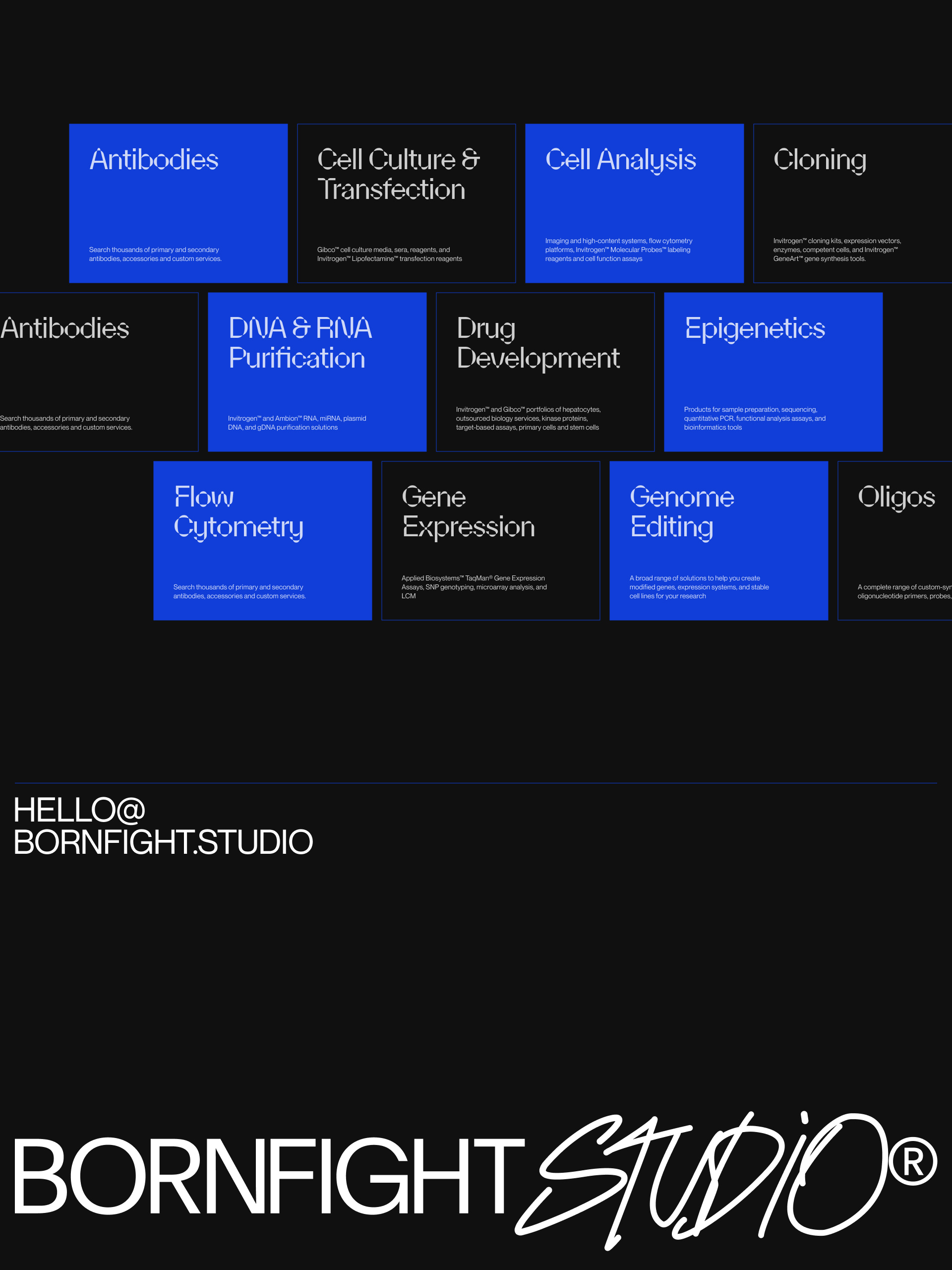 Biotech - brand and website concept by Vice Rukavina for BORNFIGHT STUDIO® on Dribbble