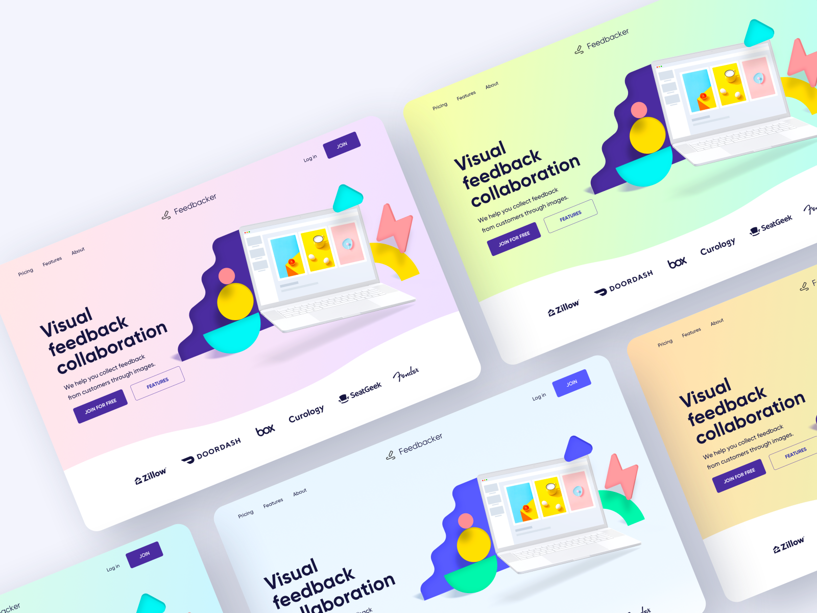 Hero Section by Christie P. on Dribbble