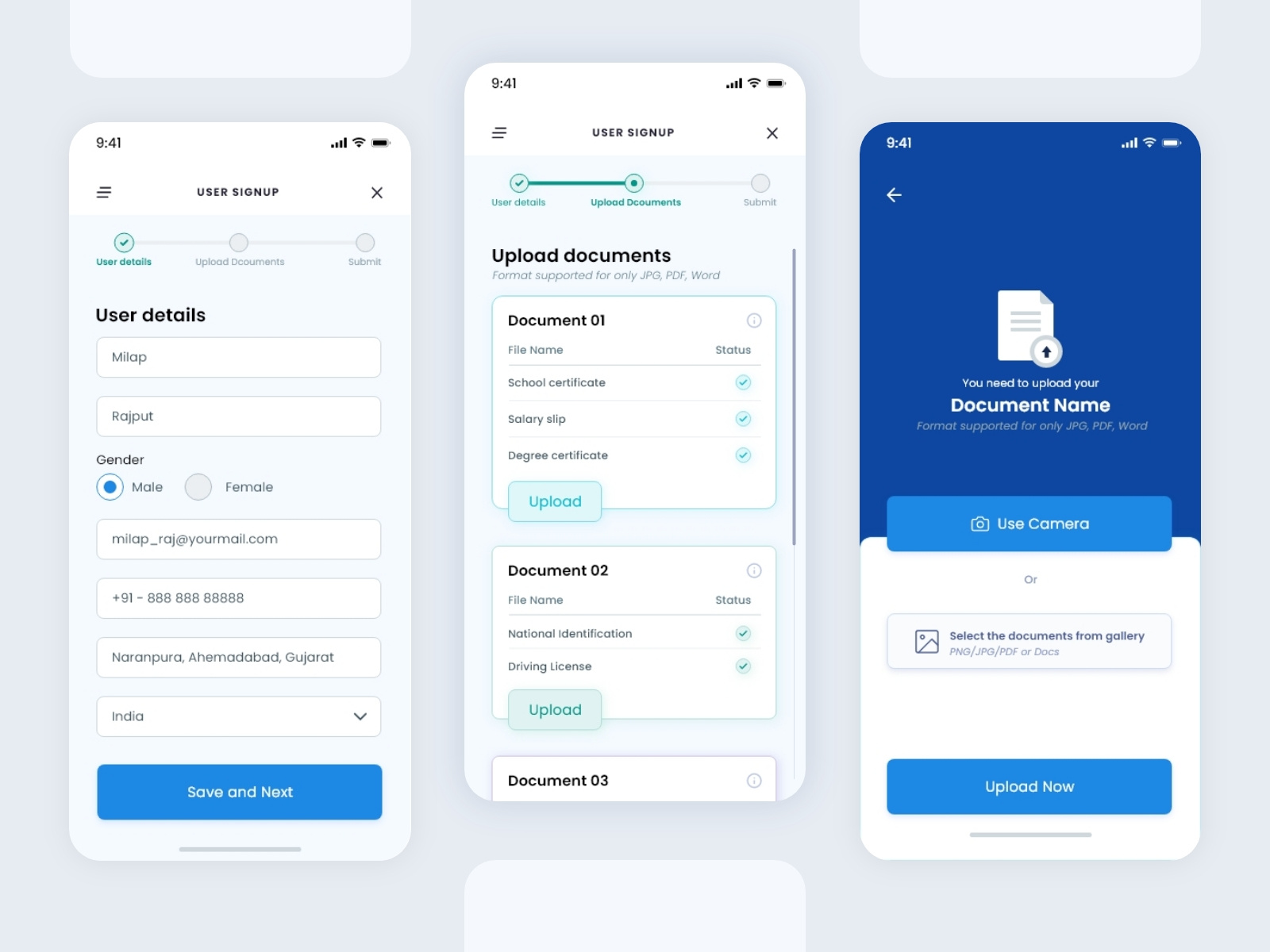 My interview task Mobile UI/UX design screen by Omkar Bhatula on Dribbble