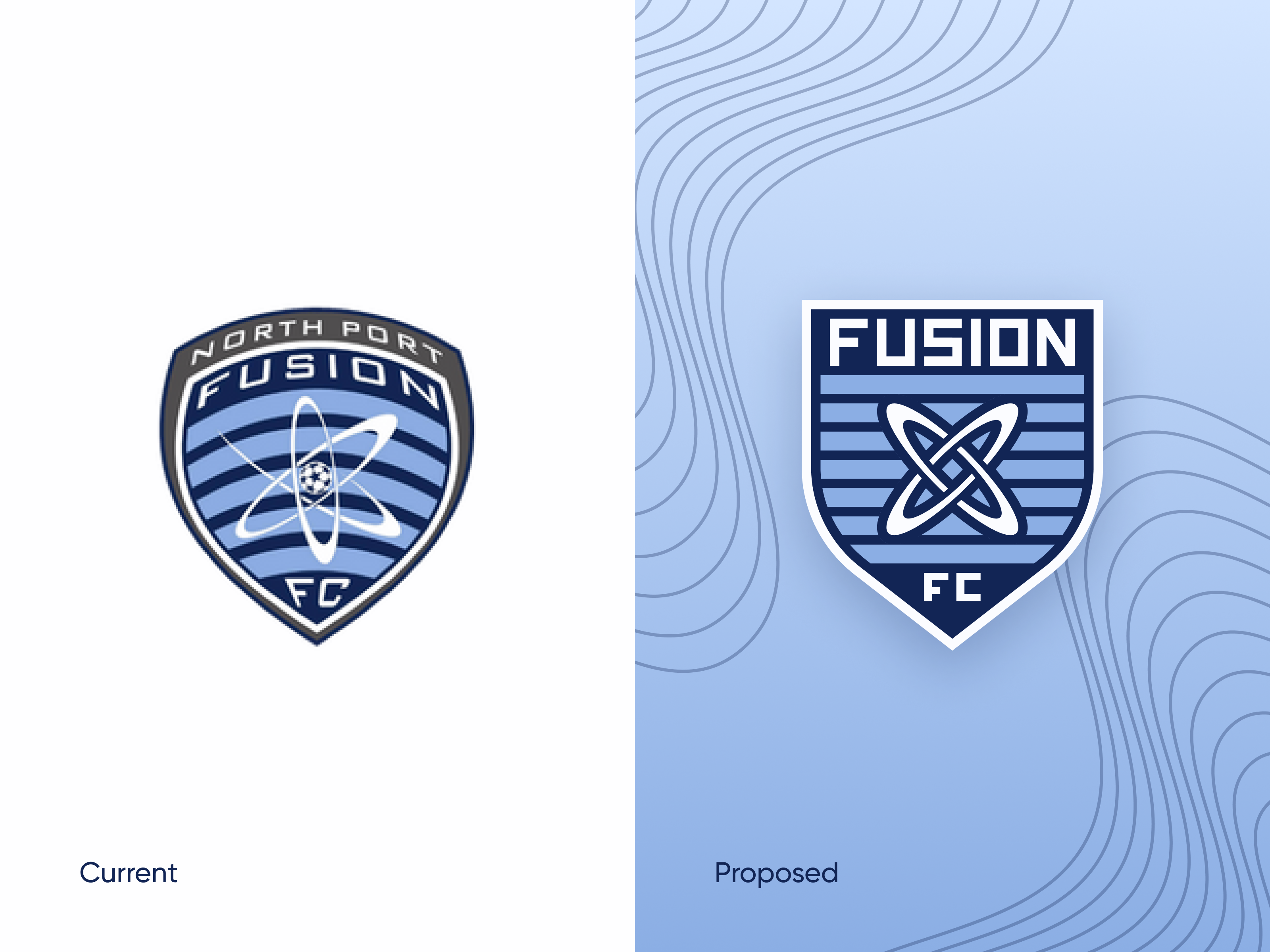Proposed badge re-design for Fusion FC. by David on Dribbble