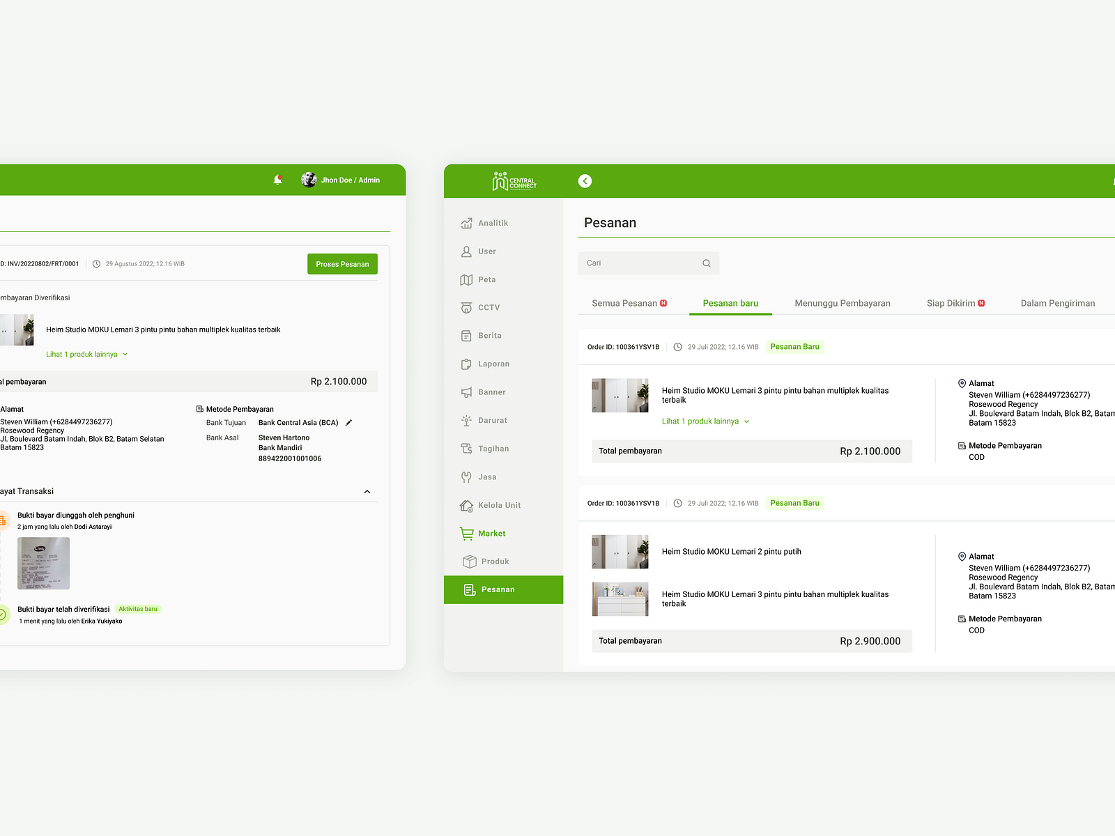 Market Place UI Design by Indah Chairunnisa on Dribbble