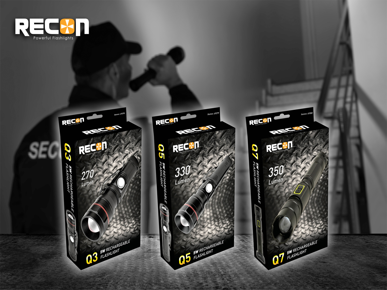 Packaging design for flashlight serie by Marcel Piet on Dribbble