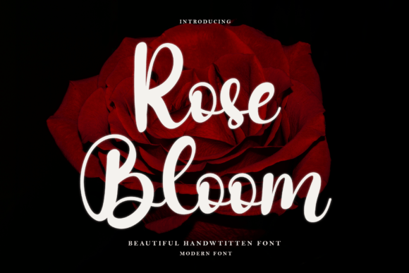 Rose Bloom Font by Mas Bro on Dribbble