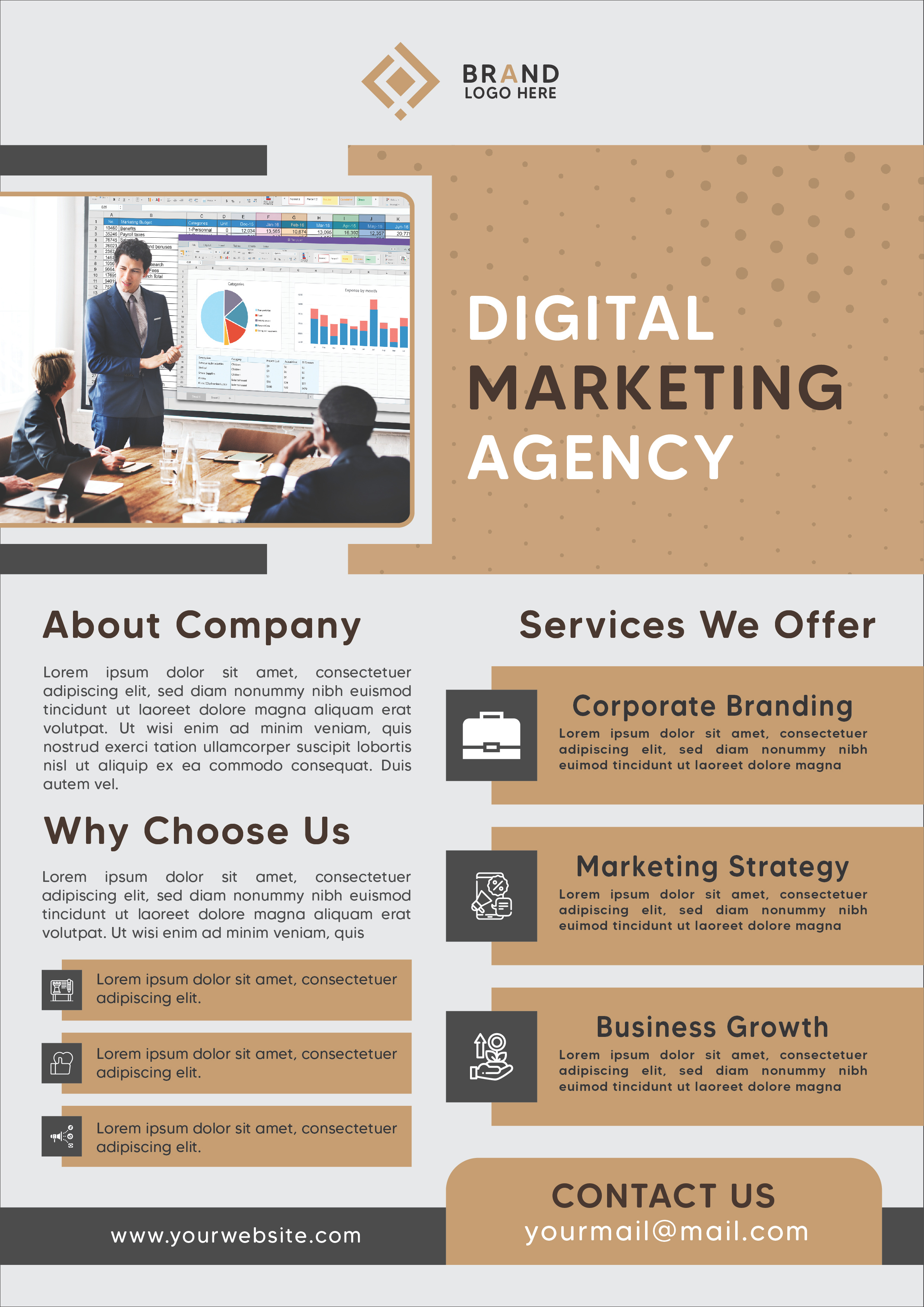 Agency Flyer Design by Pranta Debnath on Dribbble