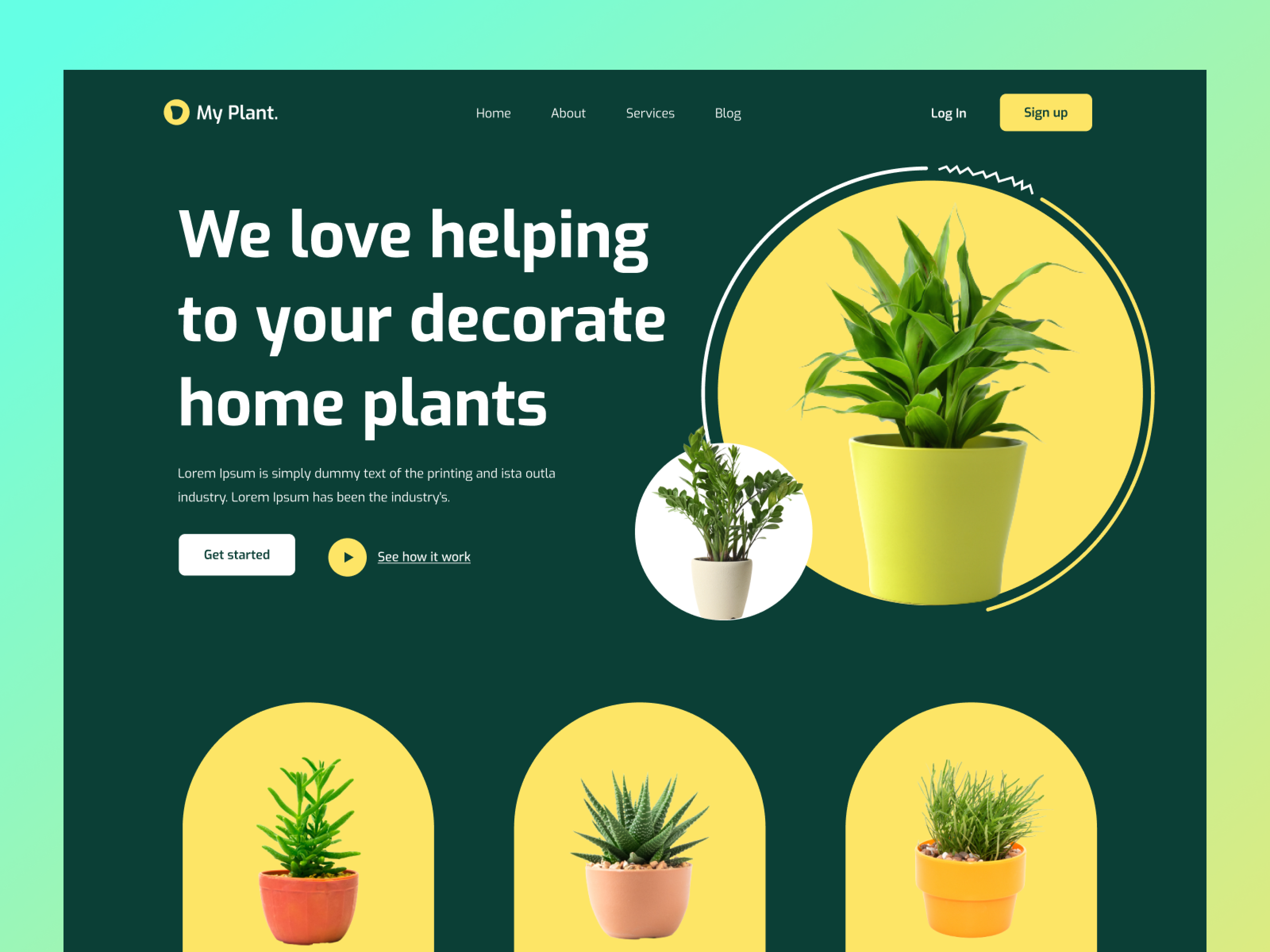 Tree Web Header by Anas Ahmed on Dribbble