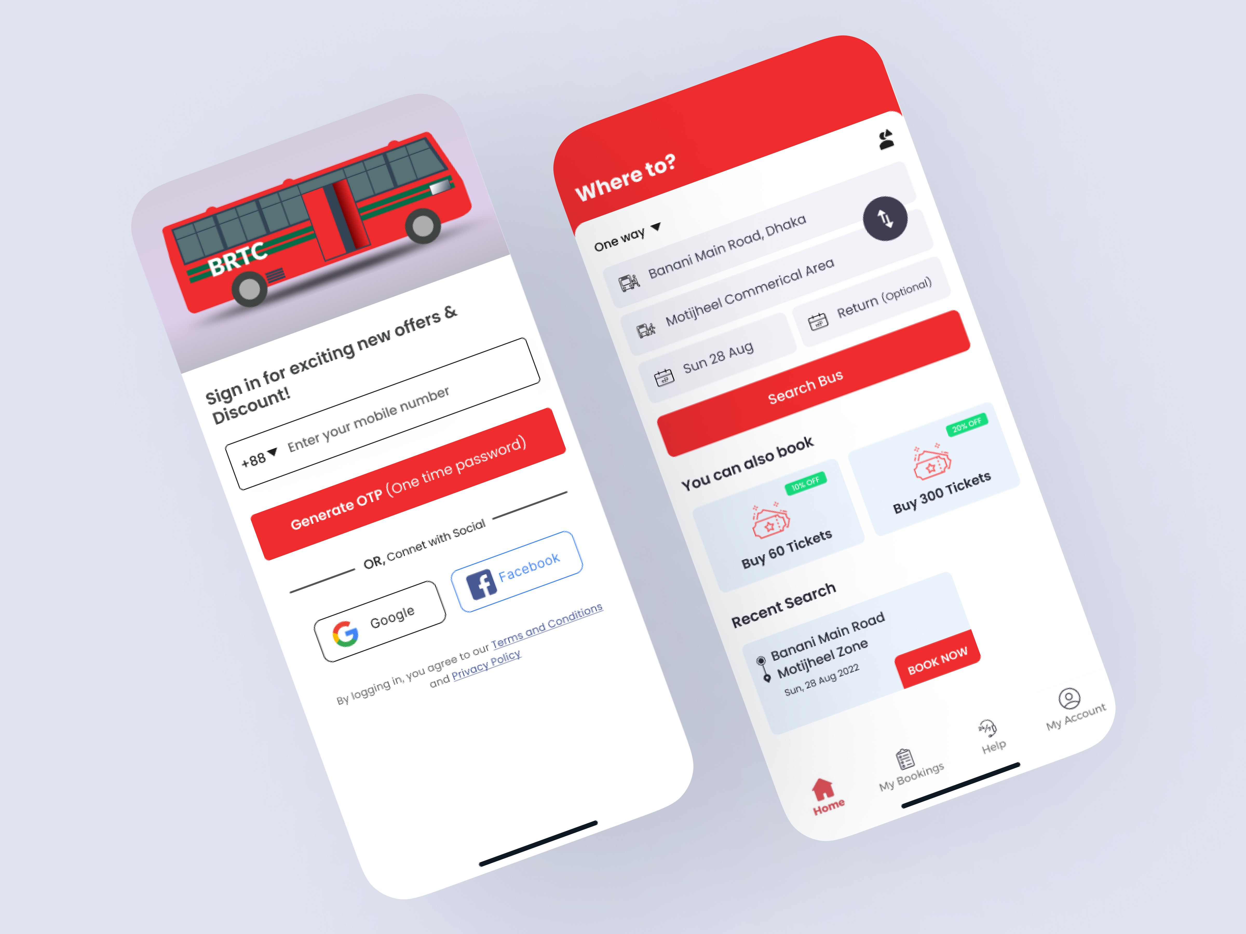 Bus booking app by Anas Ahmed on Dribbble